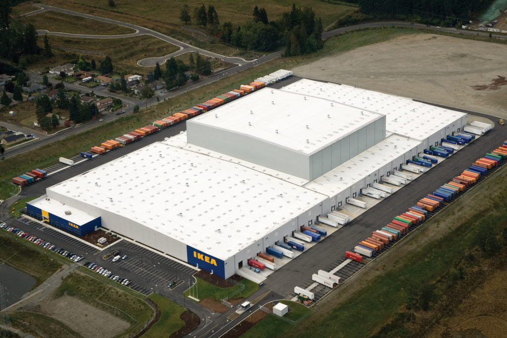 Large Retail Distribution Center Construction and Engineering for IKEA